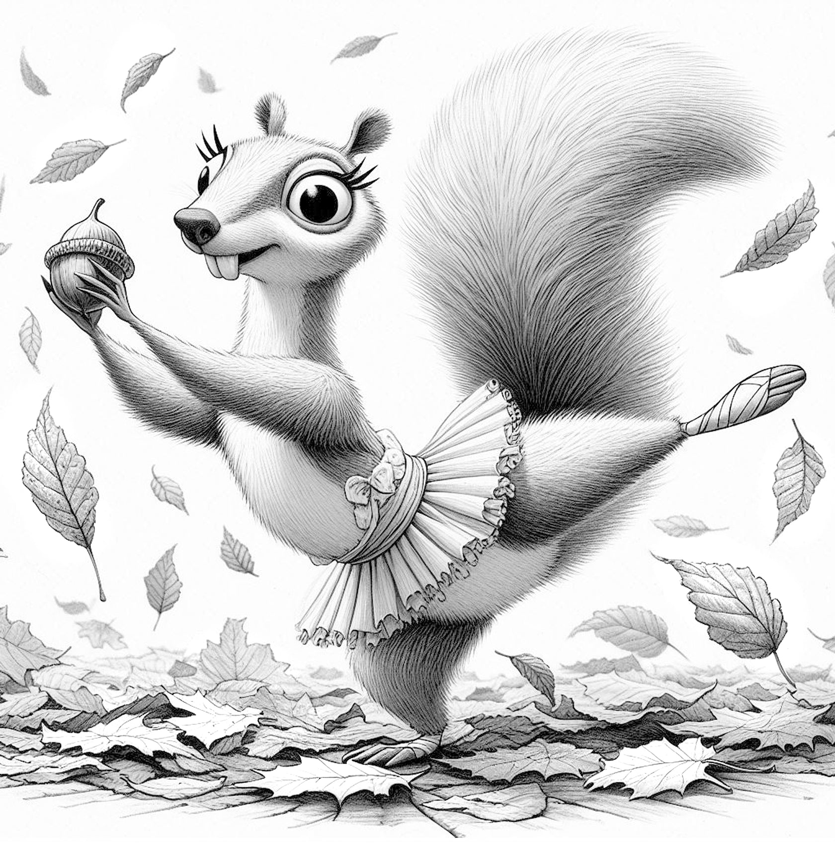 Autumn Squirrels Coloring Book 2 (Printbook) – Monsoon Publishing USA