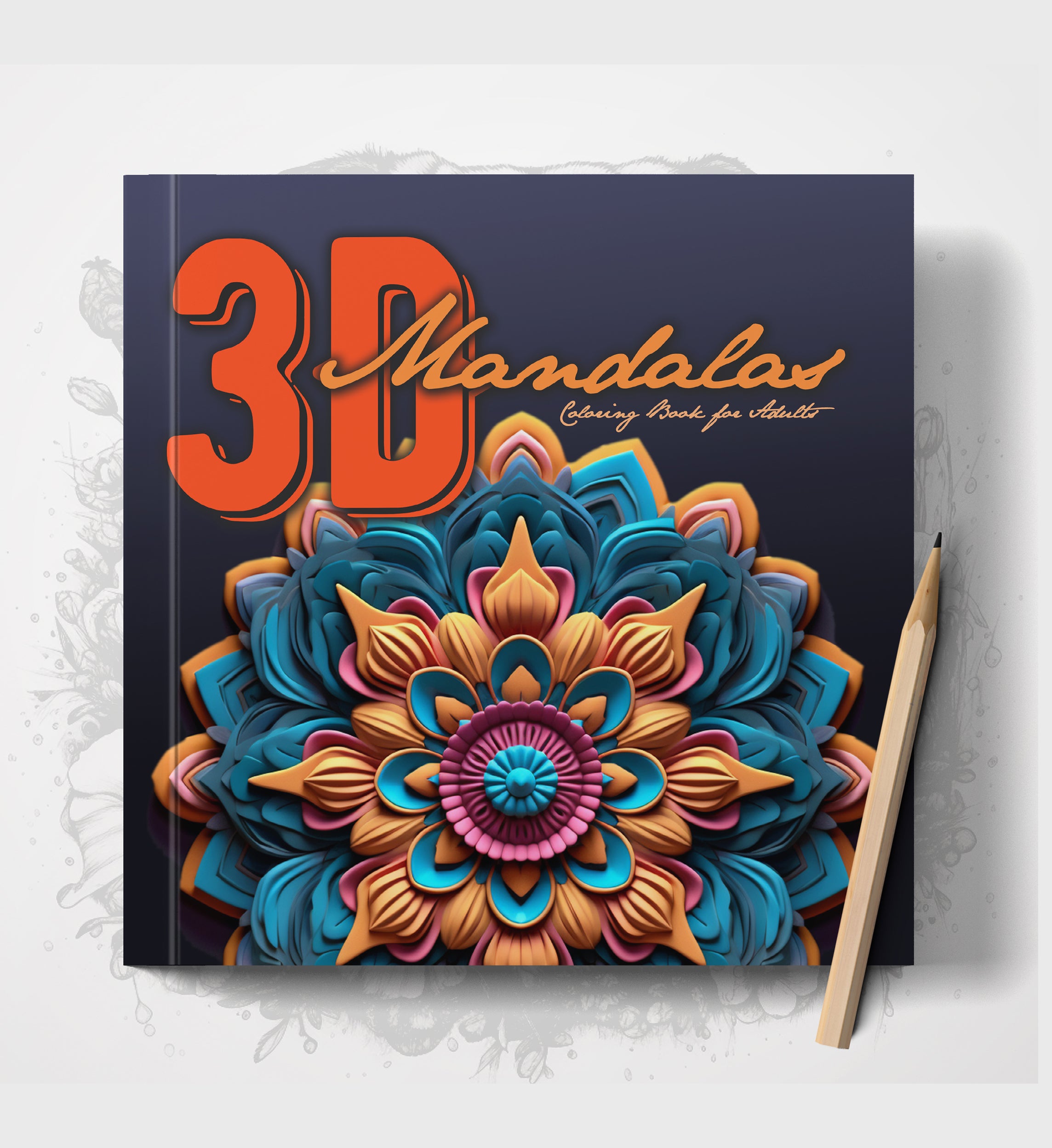 3D Mandalas Coloring Book Grayscale (Printbook) – Monsoon Publishing USA