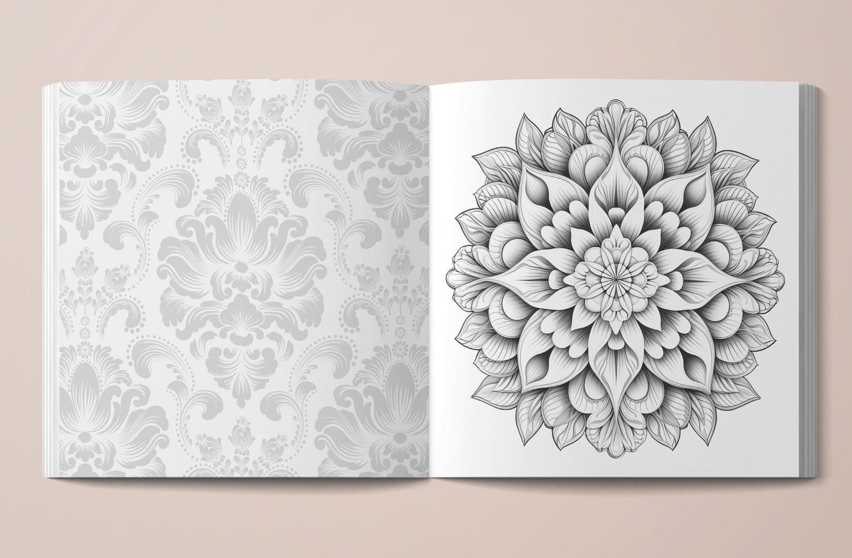 3D Mandalas Coloring Book Grayscale (Digital) – Monsoon Publishing USA