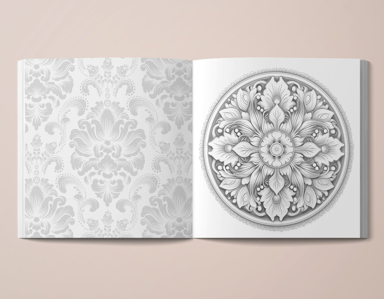 3D Mandalas Coloring Book Grayscale (Digital) – Monsoon Publishing USA