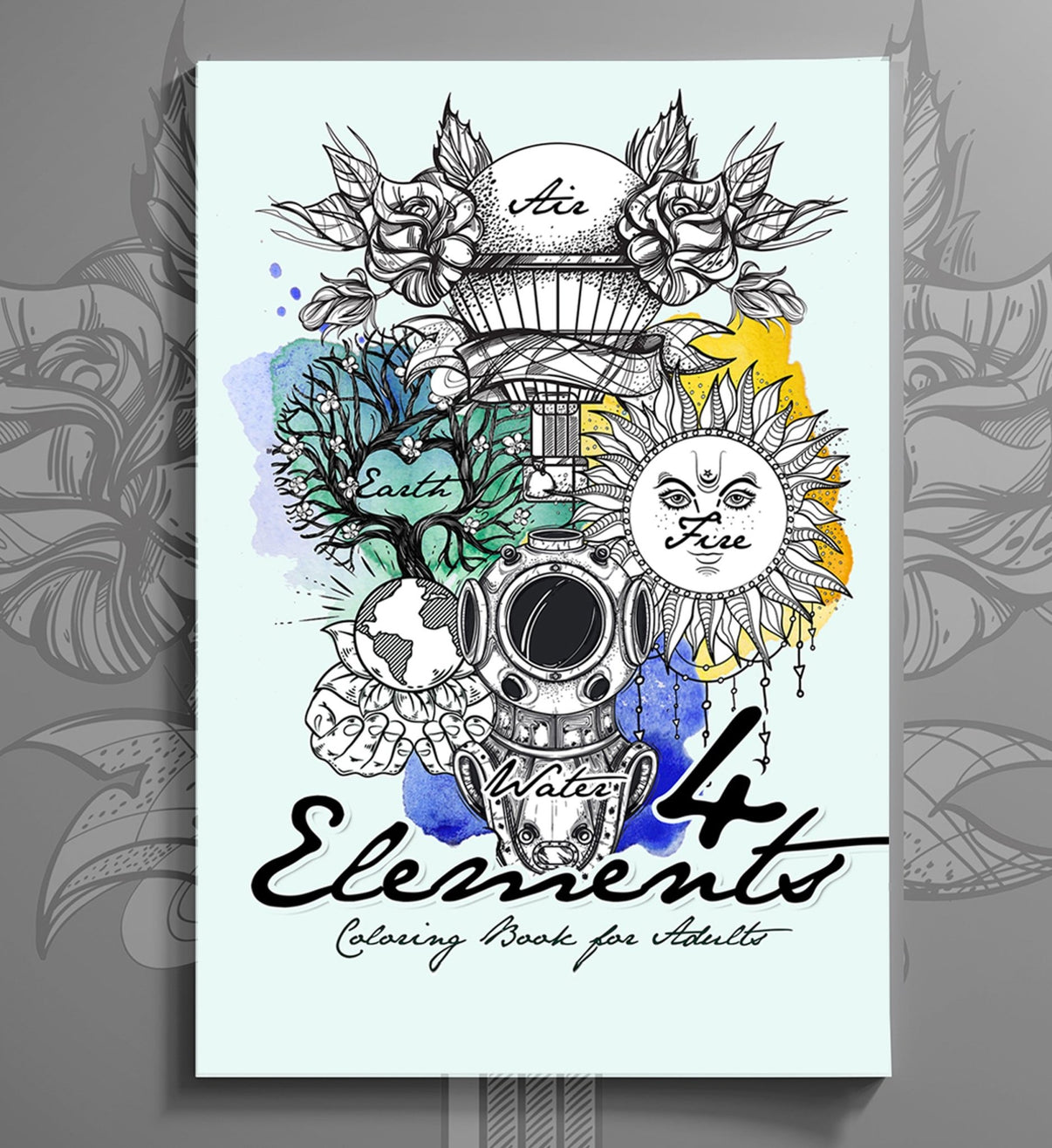 4 Elements Coloring Book for Adults (Printbook) – Monsoon Publishing USA