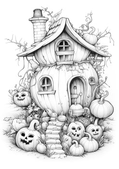 Whimsical Homes Halloween Coloring Book (Printbook) – Monsoon ...