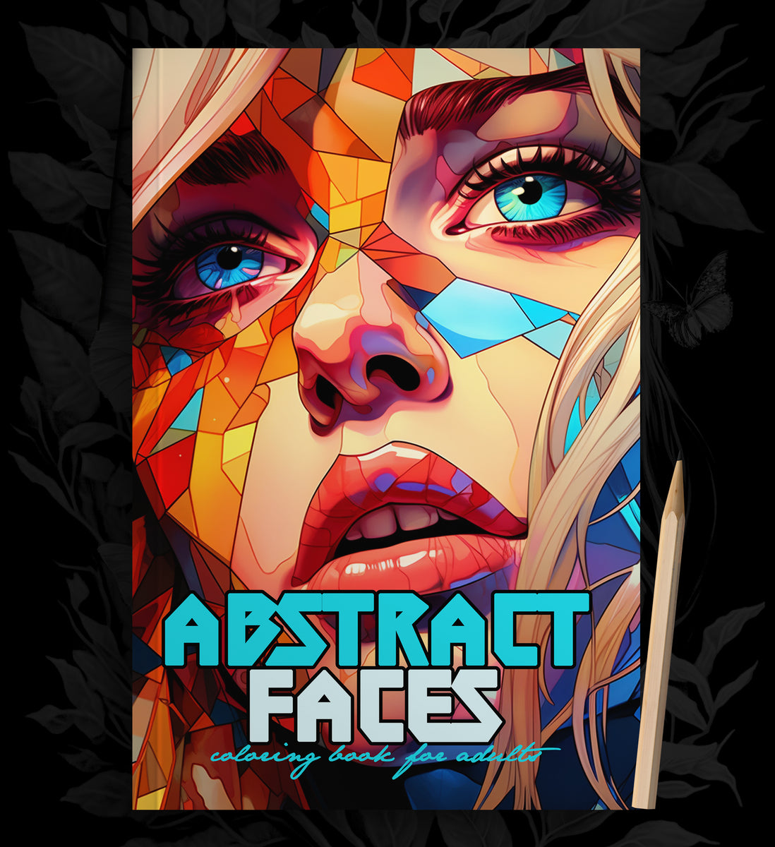 Abstract Faces Coloring Pages