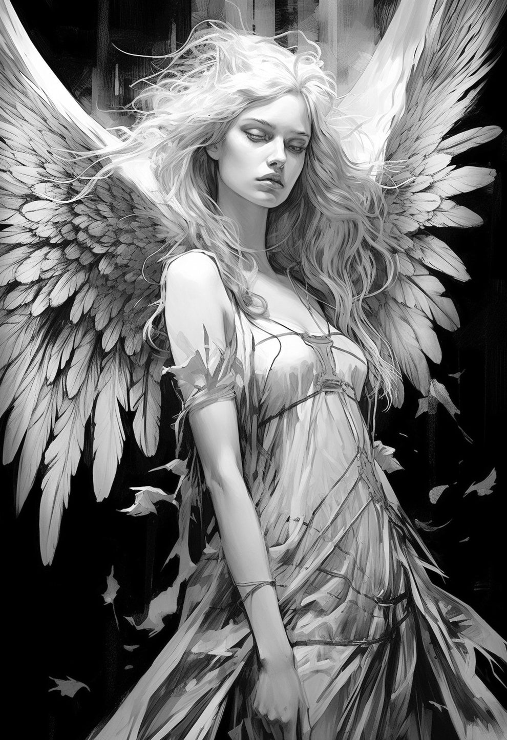 All Angels Coloring Book Grayscale (Digital) – Monsoon Publishing USA