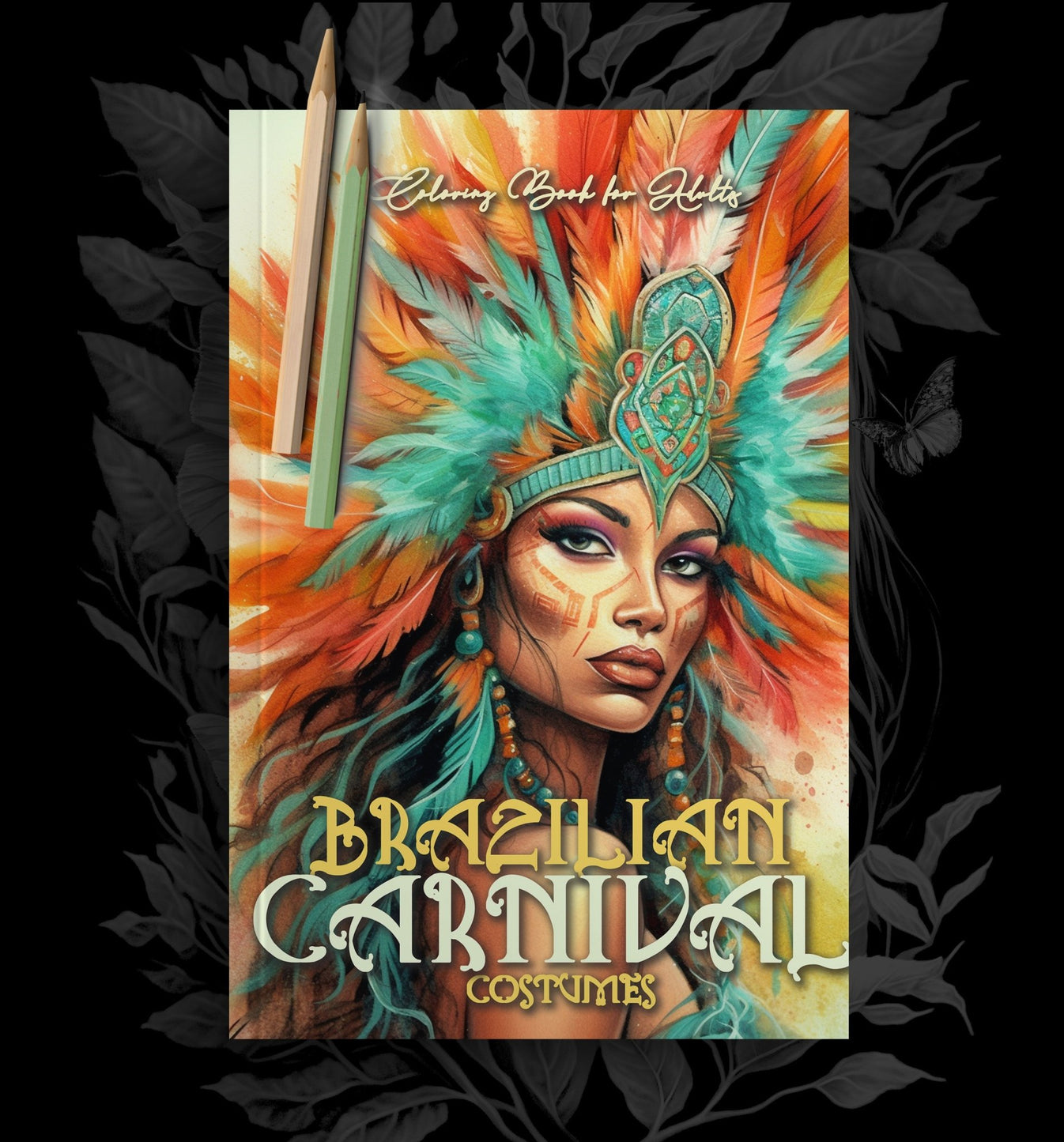 Brazilian Carnival Coloring Book Grayscale (Digital) – Monsoon ...