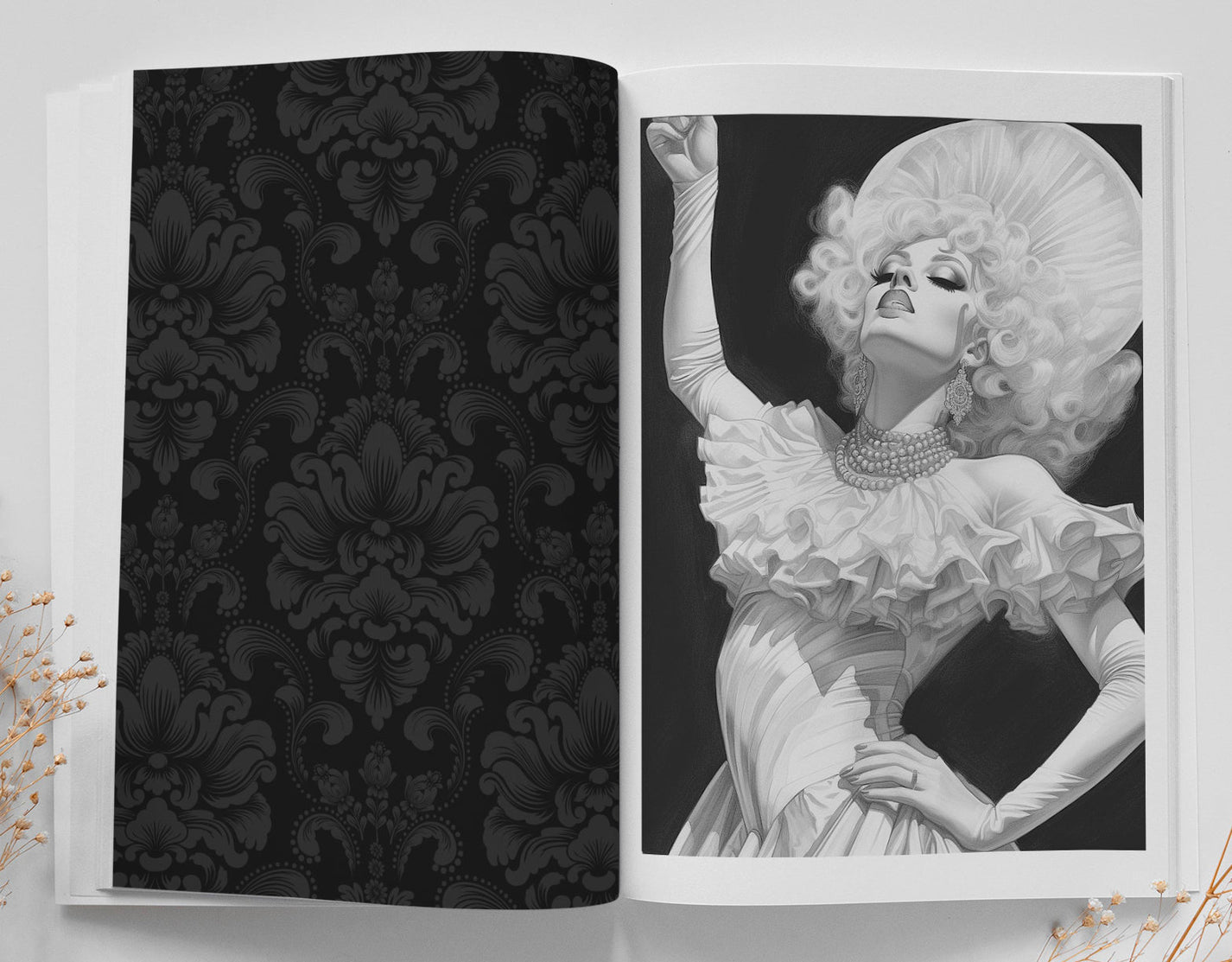 Cabaret Coloring Book Grayscale (Digital) – Monsoon Publishing USA