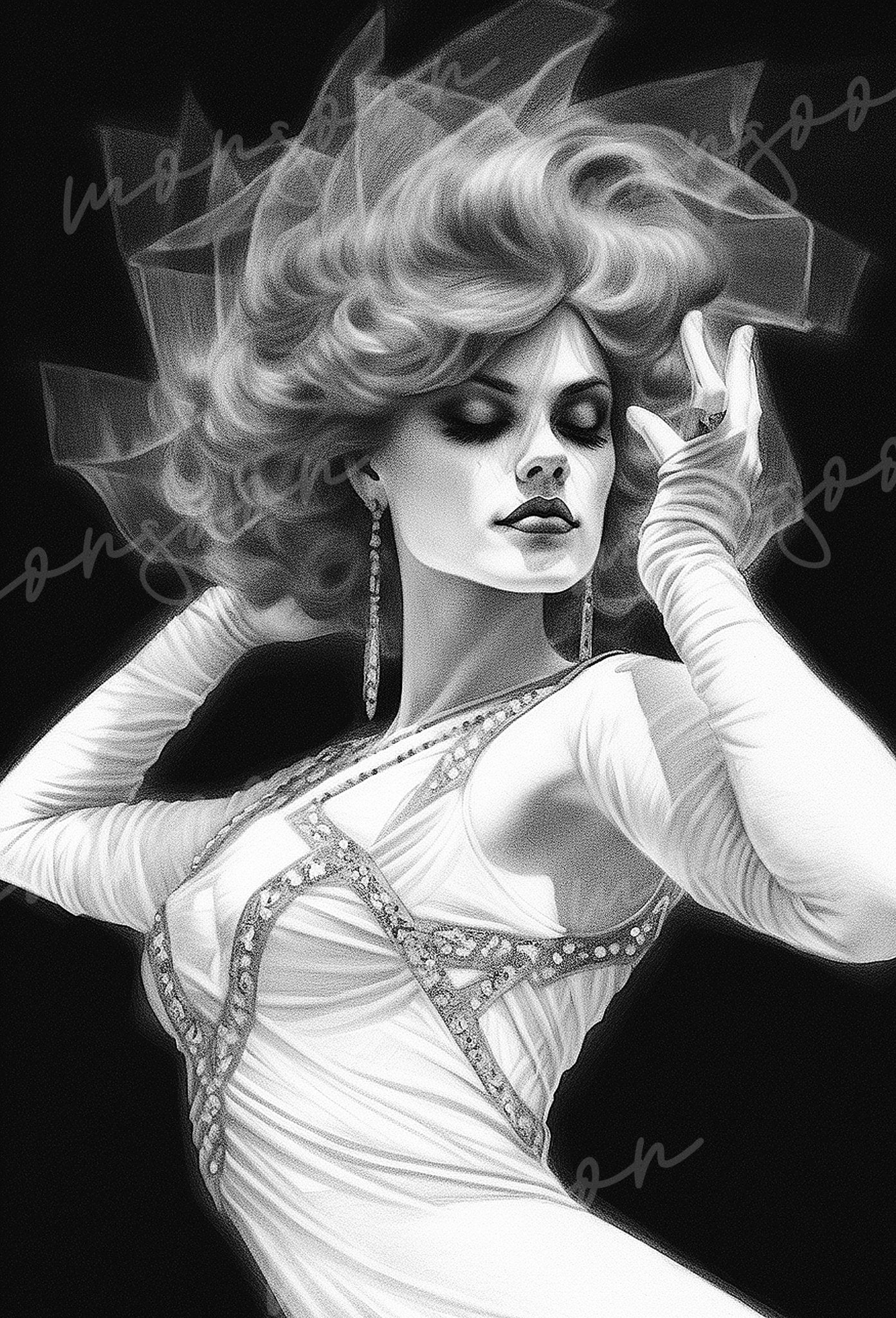 Cabaret Coloring Book Grayscale (Digital) – Monsoon Publishing USA