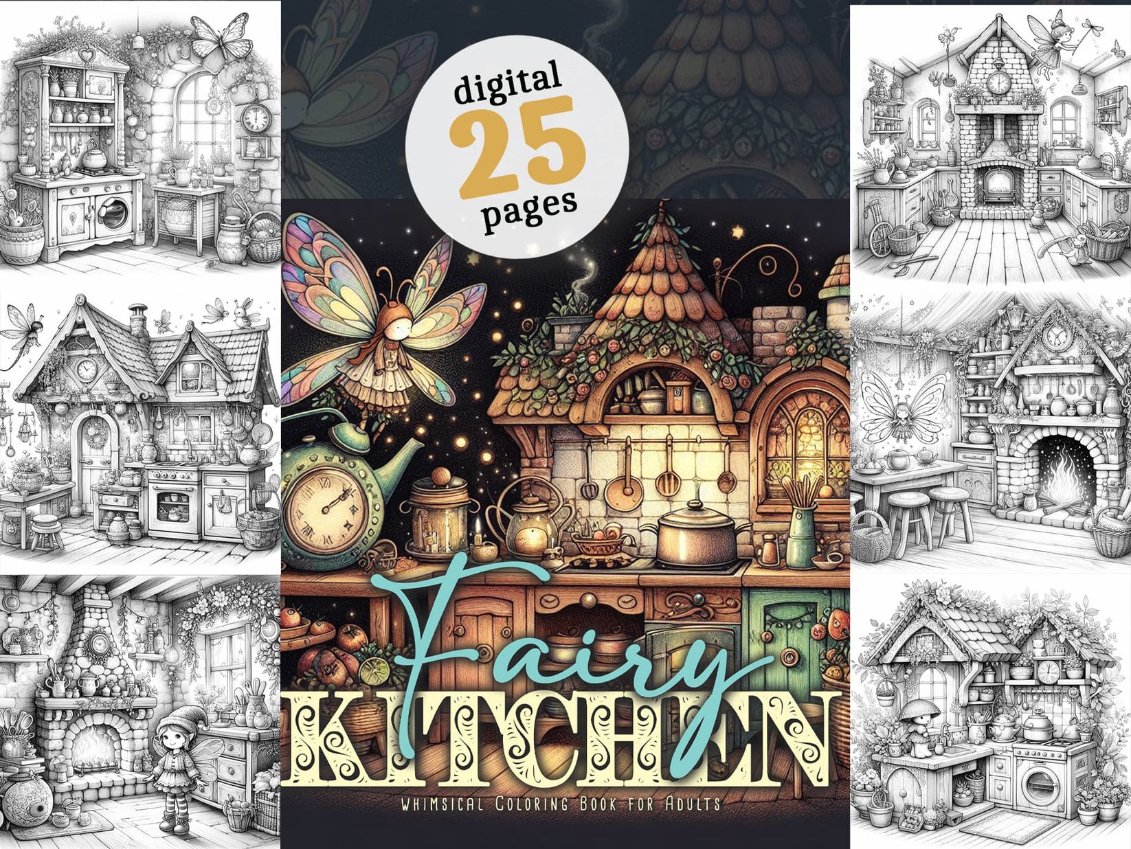 Fairy Kitchen Coloring Book (Digital) – Monsoon Publishing USA