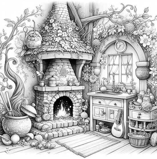 Fairy Kitchen Coloring Book (Printbook) – Monsoon Publishing USA