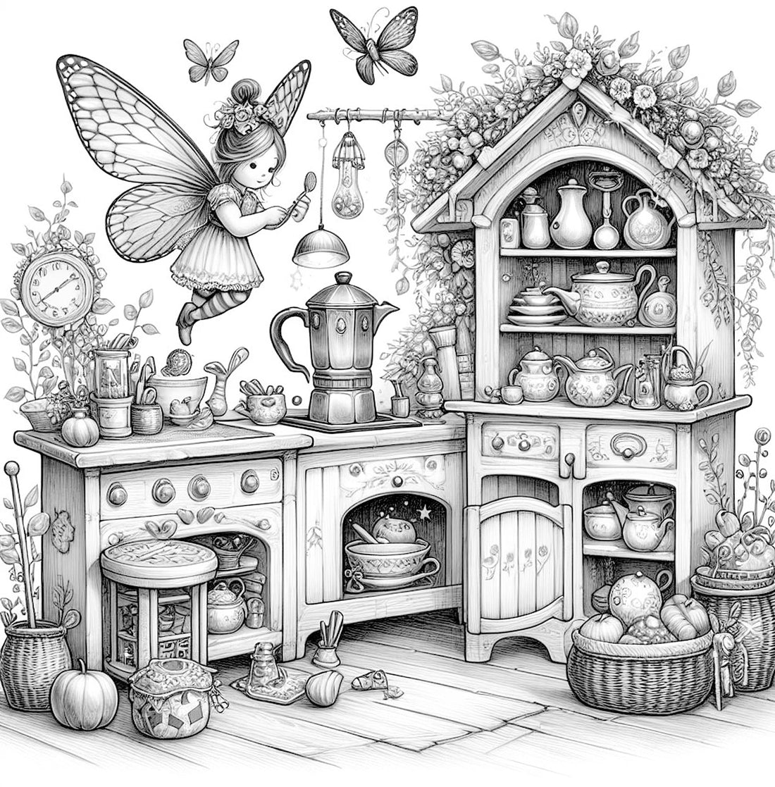 Fairy Kitchen Coloring Book (Printbook) – Monsoon Publishing USA