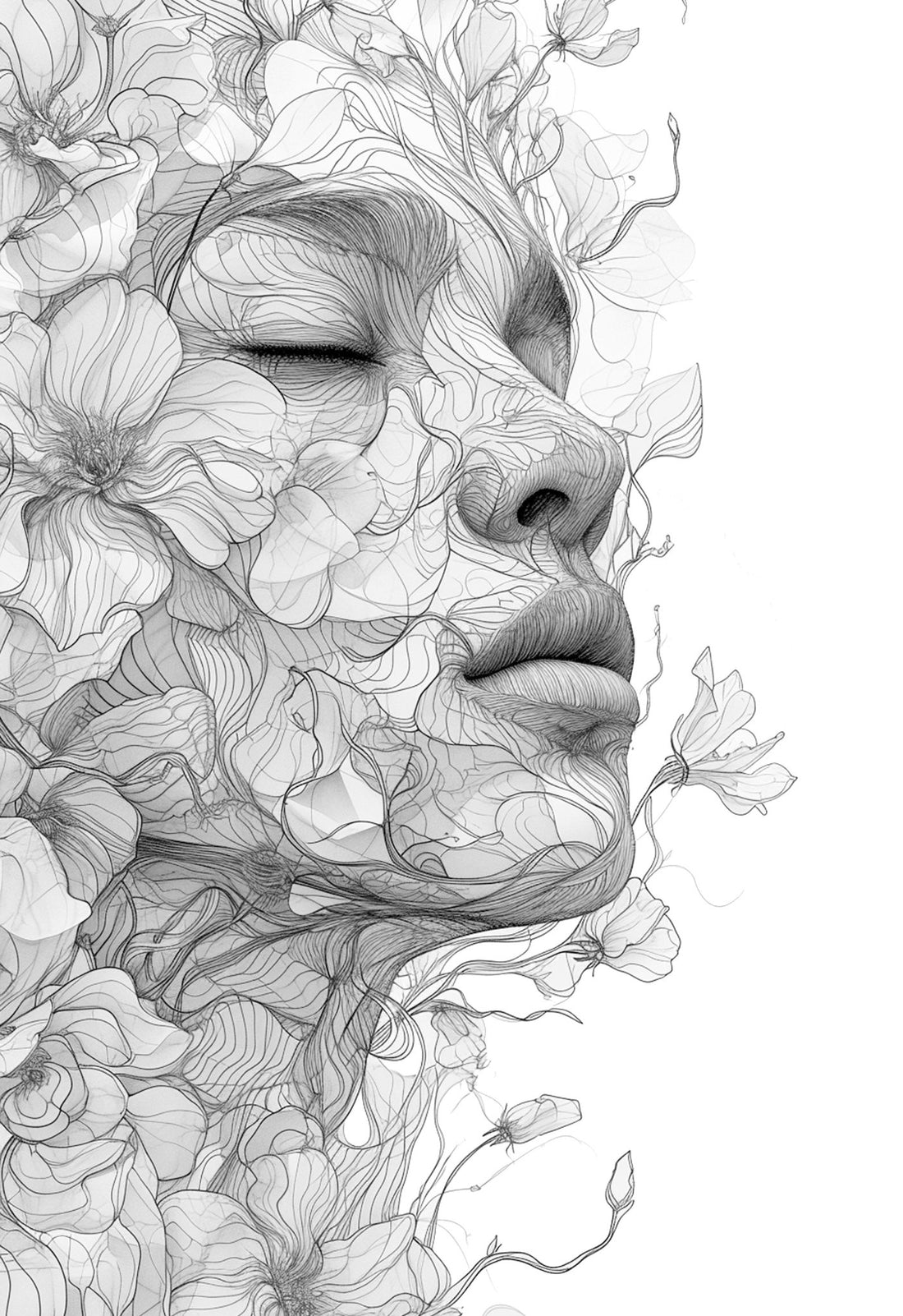 Flower Portraits Coloring Book (Digital) – Monsoon Publishing USA