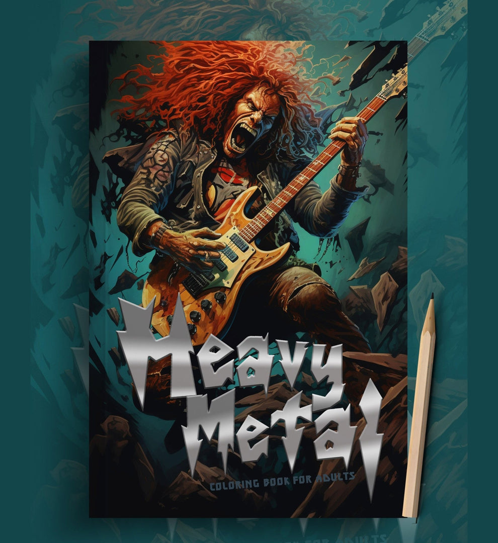 Heavy Metal Coloring Book Grayscale (Printbook) – Monsoon Publishing USA