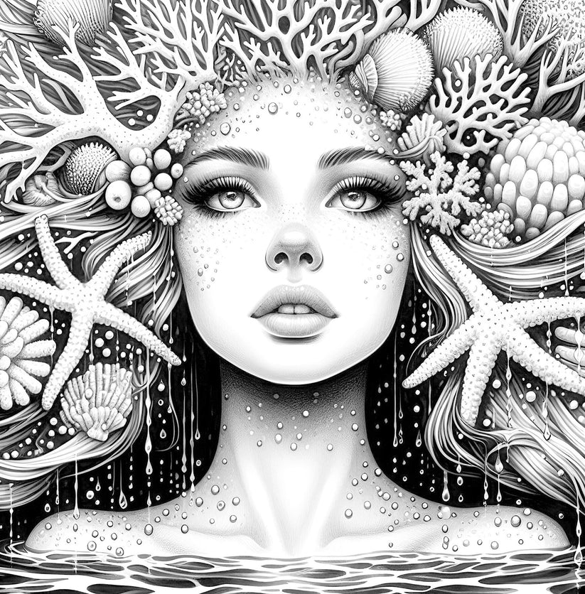Ocean Goddess Coloring Book (Digital) – Monsoon Publishing USA