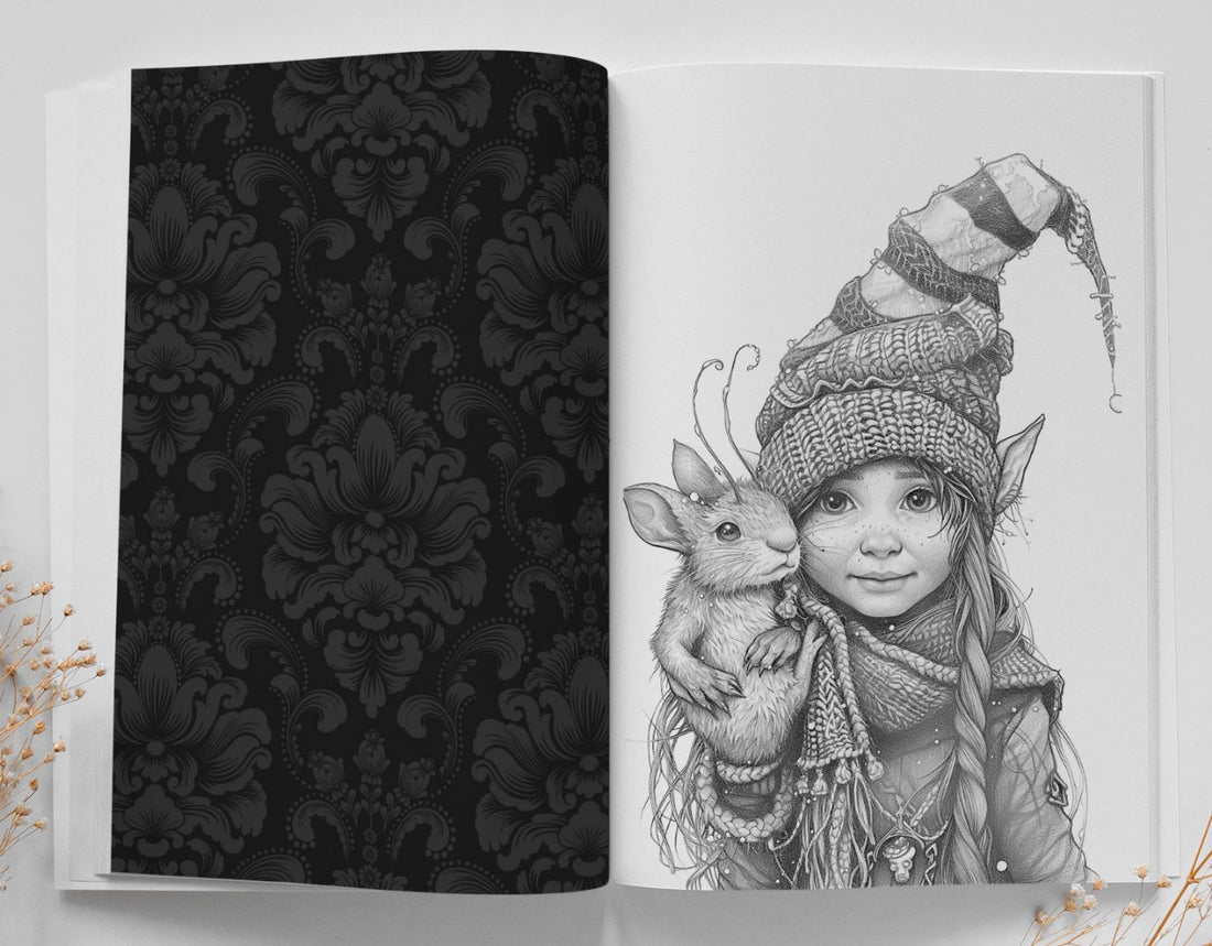 Elven Pets Coloring Book Grayscale (Printbook) – Monsoon Publishing USA