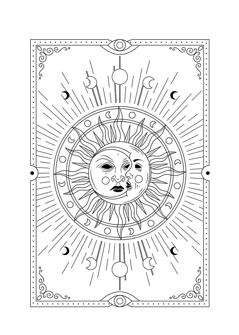Sun Moon Stars Coloring Book (Printbook) – Monsoon Publishing USA