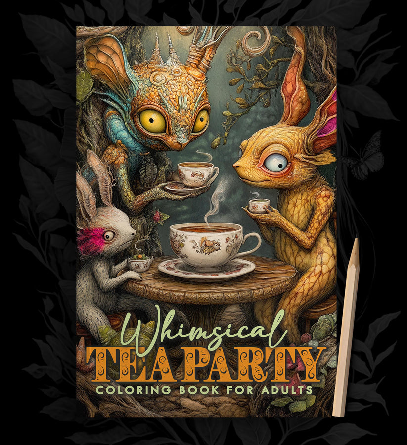 Whimsical Tea Party Coloring Book (Printbook) – Monsoon Publishing USA