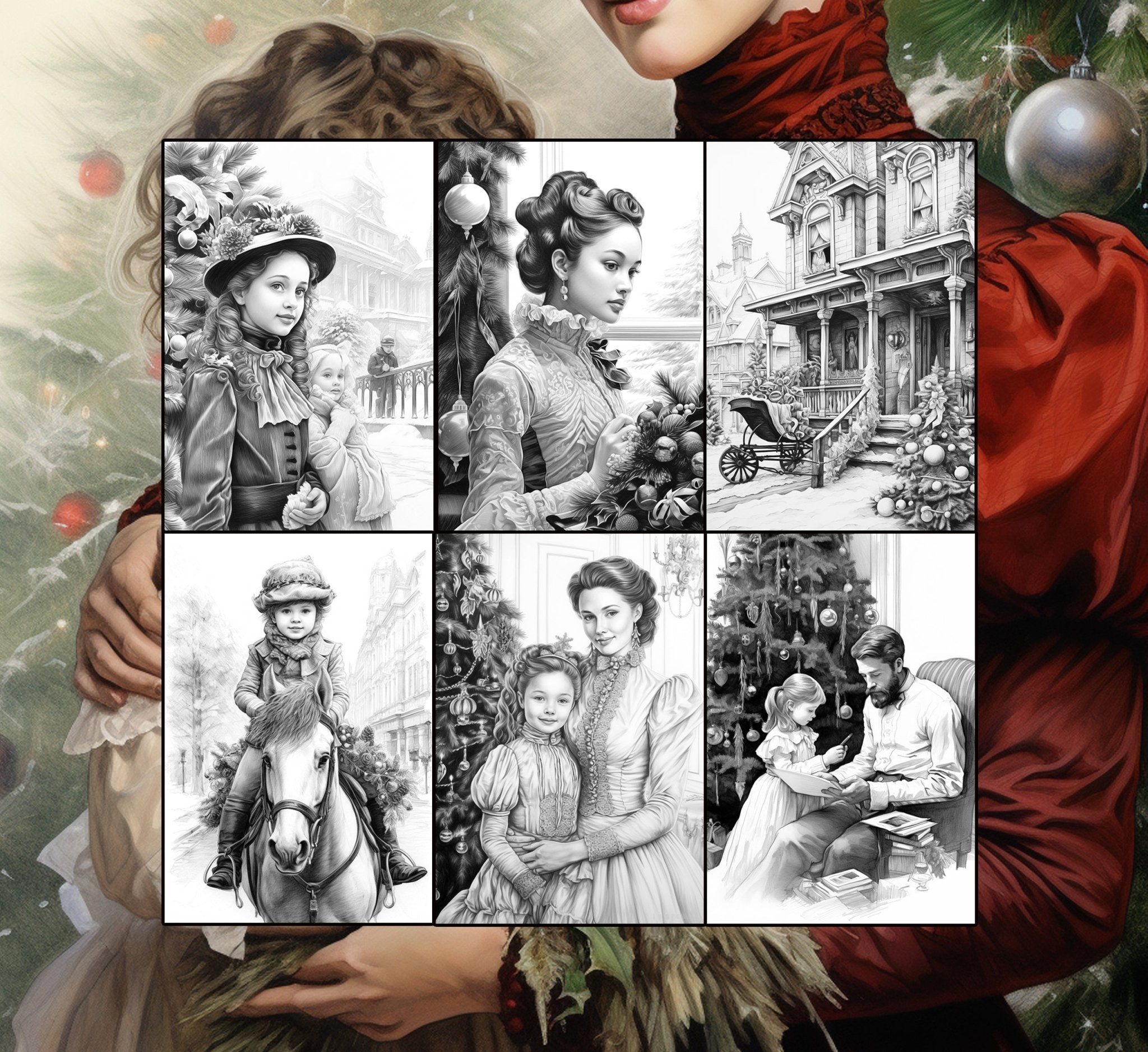 Victorian Christmas Coloring Book (Digital) – Monsoon Publishing USA