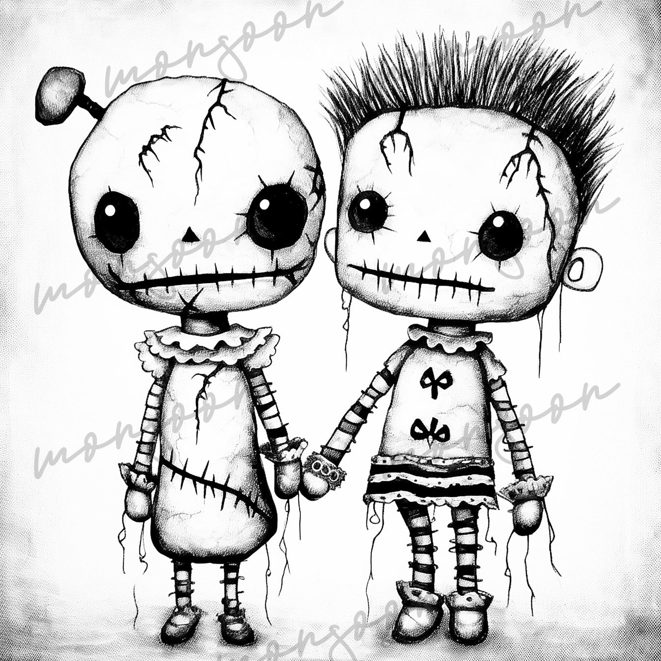 Voodoo Dolls Coloring Book (Digital) – Monsoon Publishing USA