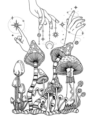 Mushroom Coloring Pages