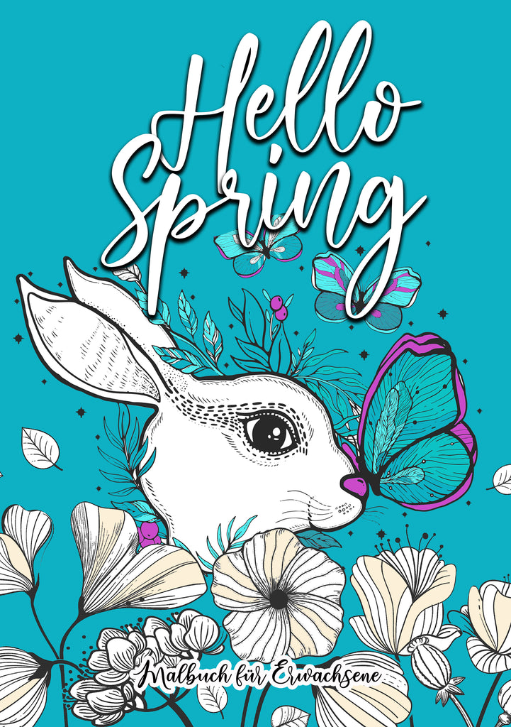 Hello Spring Coloring Book for Adults (Printbook) – Monsoon Publishing USA